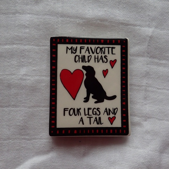 Enesco | Accents | Enesco Dog Favorite Child Magnet New | Poshmark